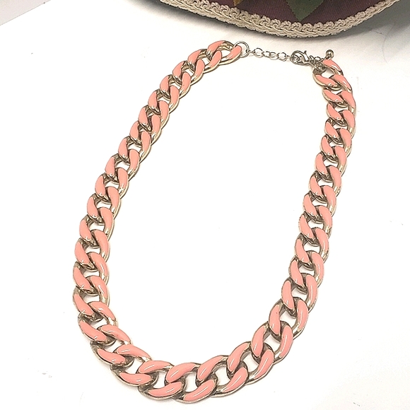 Vintage | Jewelry | Vintage Pink Gold Chain Necklace Heavy Chain | Poshmark